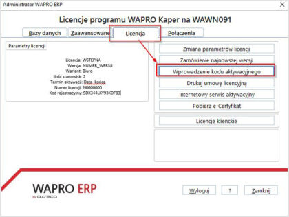 Aktualizacja produktów - Wapro ERP